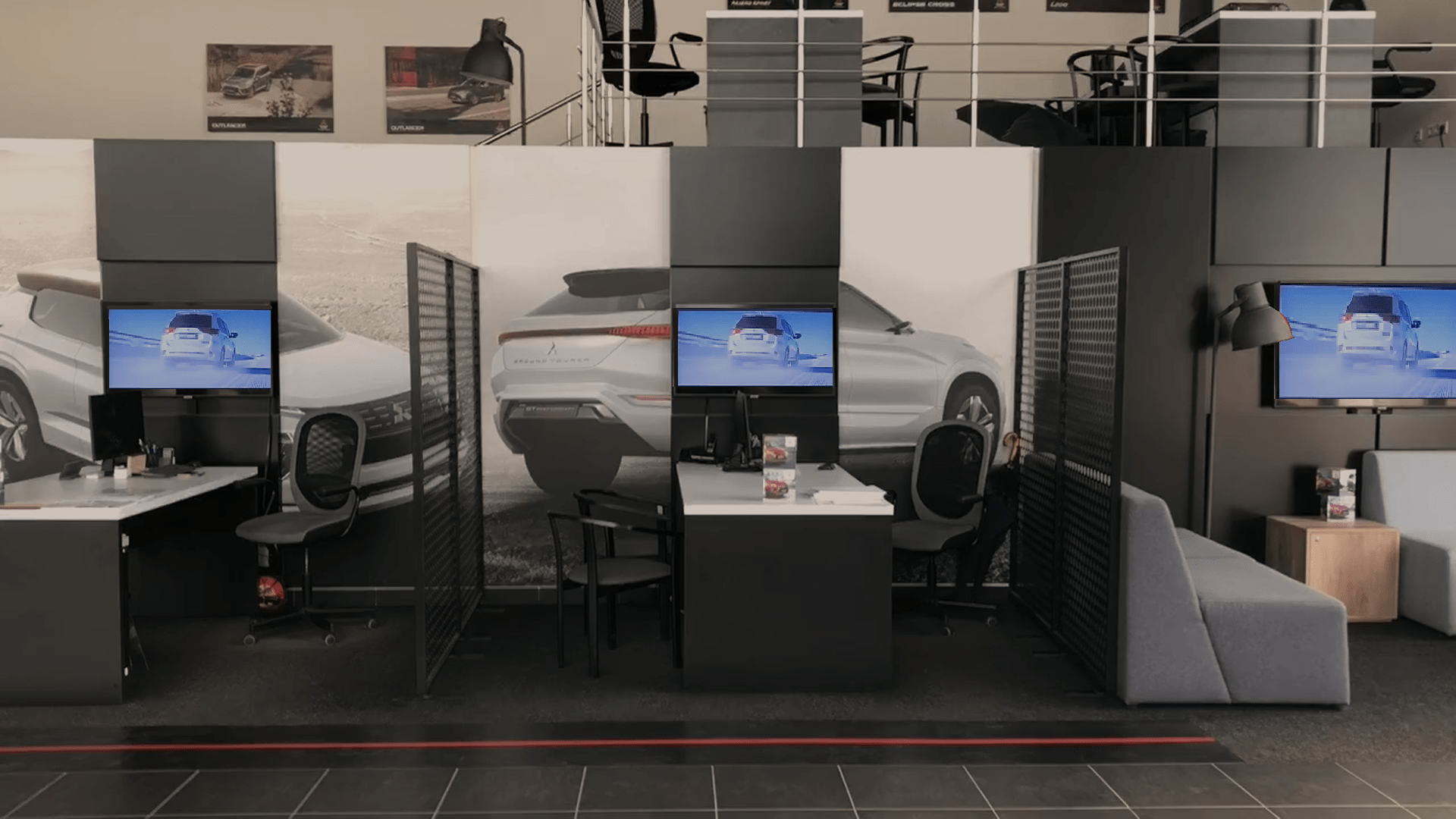Digital signage solution for car dealerships - Advision
