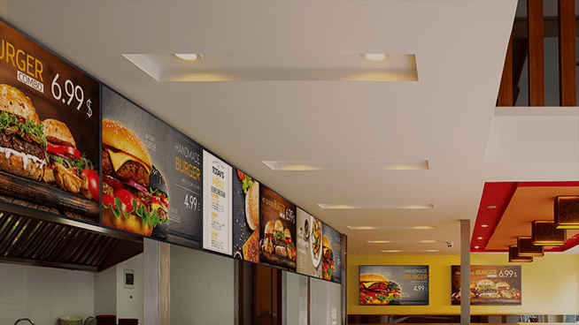 How to create digital menu boards for a restaurant using home TV in ...