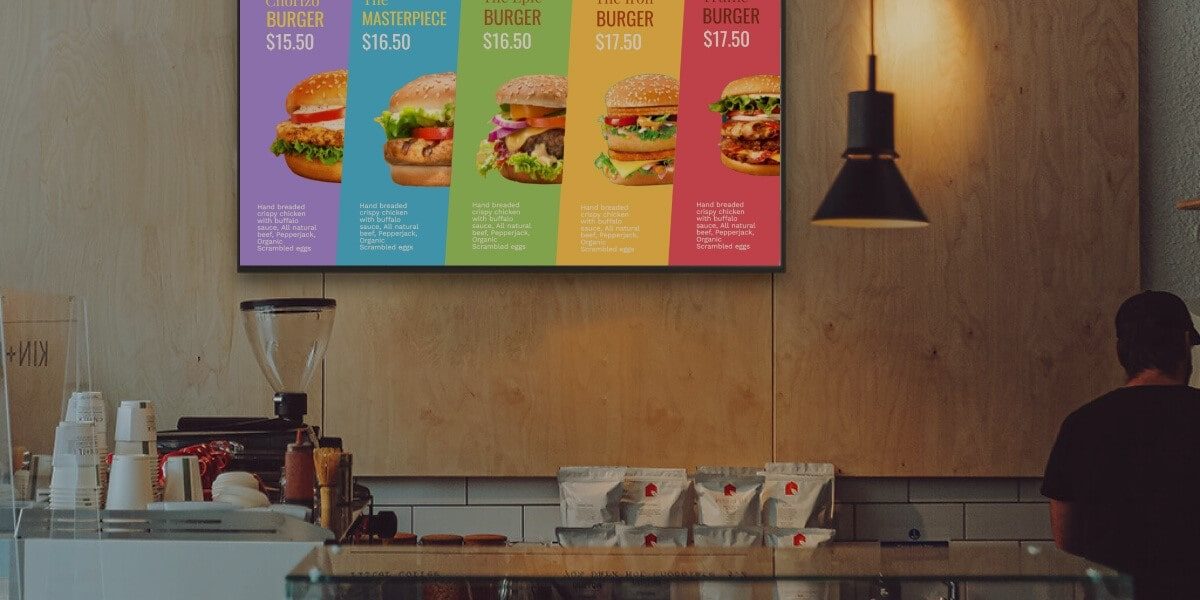 Television for digital menu in a cafe: 5 actions to create an ...