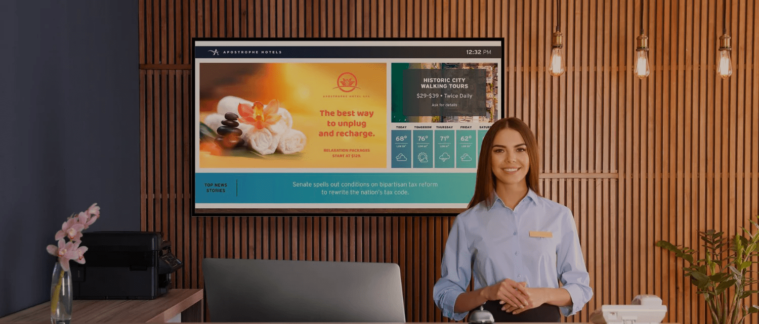 How Digital Signage technology enhances guest experience in the hotel industry - Advision